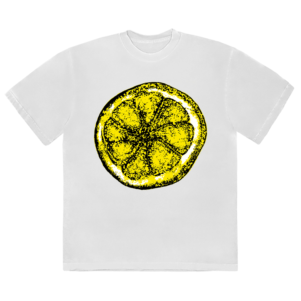 Lemon Logo White T-Shirt - The Stone Roses